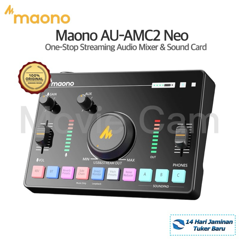 Jual Maonocaster Maono AU-AMC2 Neo One Stop Streaming Audio Mixer & Sound Card | Shopee Indonesia
