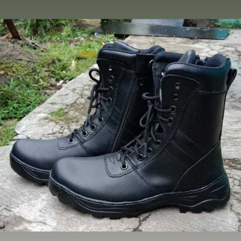 Jual Sepatu Pdl Jatah Tni Polri Polisi Sepatu Safety Ujung Besi 8 Inci ...