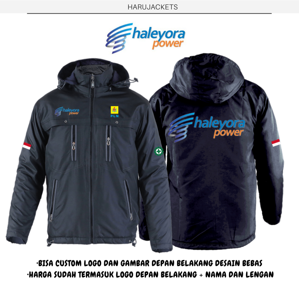 Jual JAKET HALEYORA POWER JAKET CUSTOM PLN | Shopee Indonesia