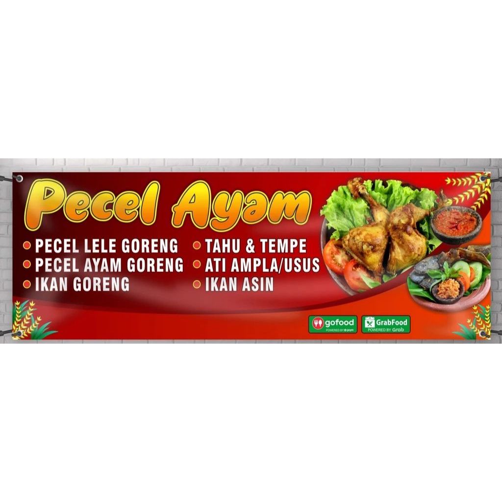Jual SPANDUK BANNER PECEL AYAM | Shopee Indonesia