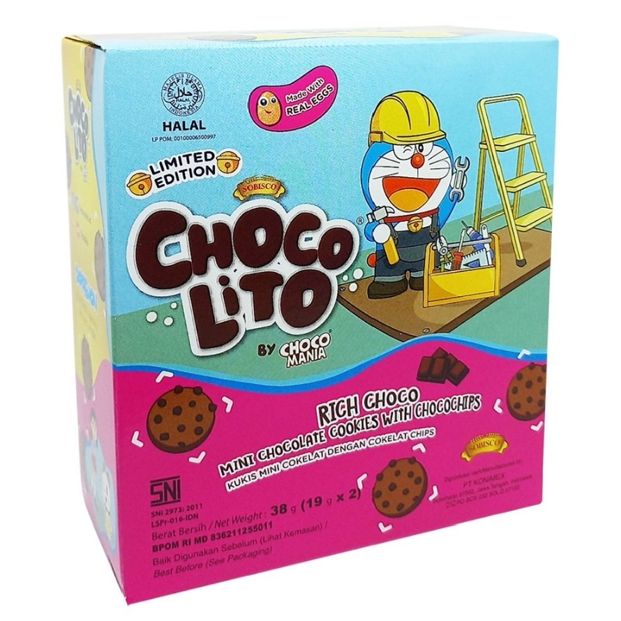 Jual CHOCOLITO Mini Cookies Chocochips Rich Choco 2 x 19 g | Shopee ...