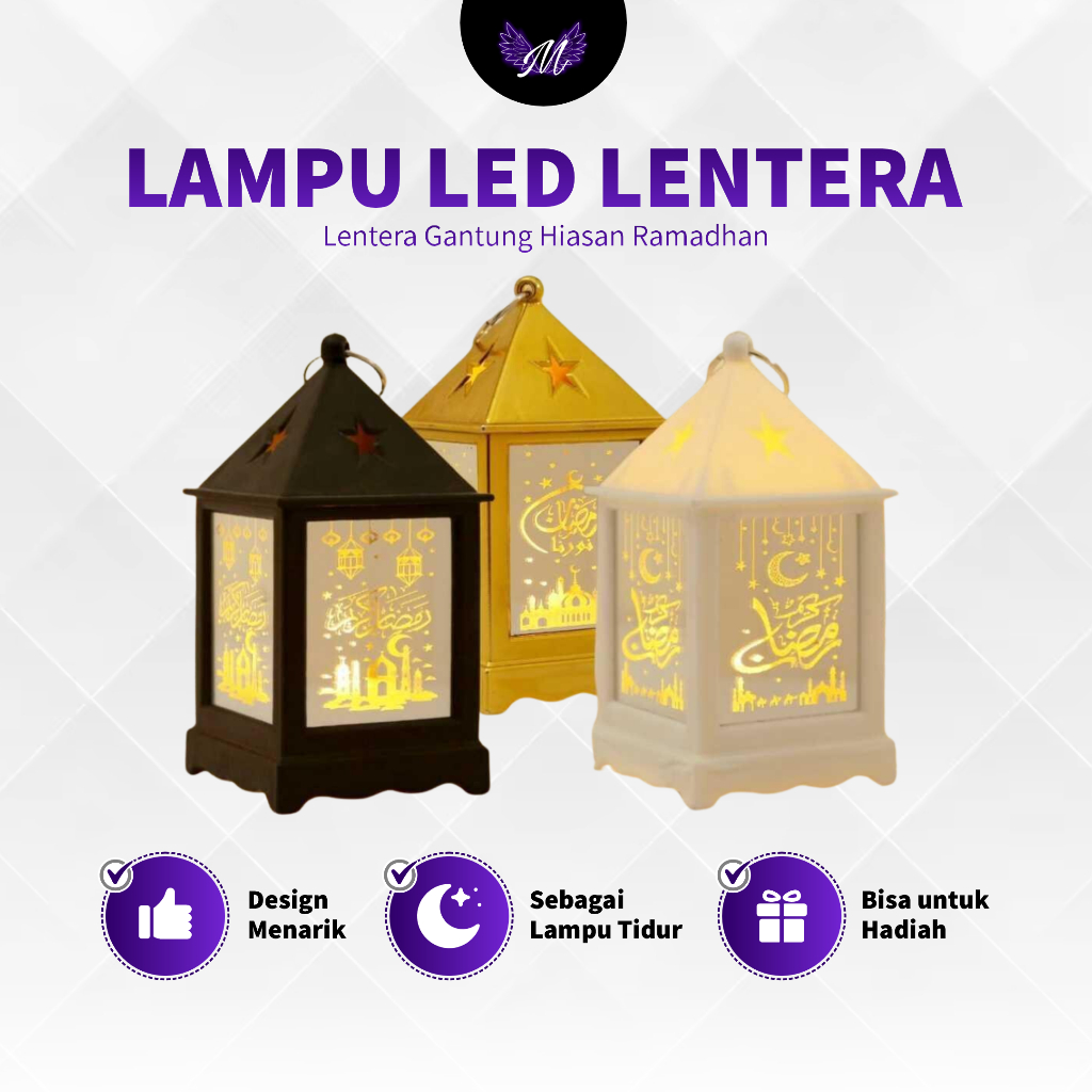 Jual Lampu Led Lentera Akrilik Dekorasi Rumah Tema Ramadhan Minimalis ...
