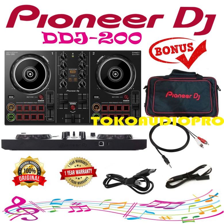 Jual Pioneer Dj DDJ 200 2-channel Smart DJ controller DDj200 | Shopee Indonesia