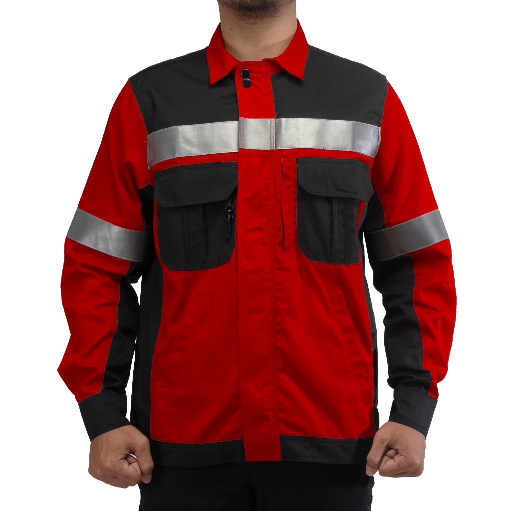 Jual ENGINEER WORKWEAR - LEGION WEARPACK RED- KEMEJA KERJA SAFETY ...