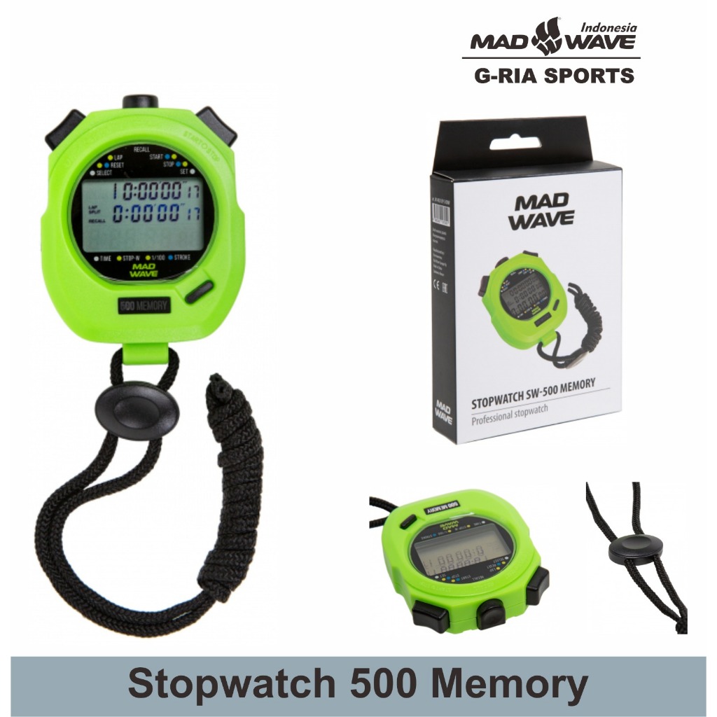 Jual Mad Wave Profesional Stopwatch With Stroke 500 Memory | Shopee ...