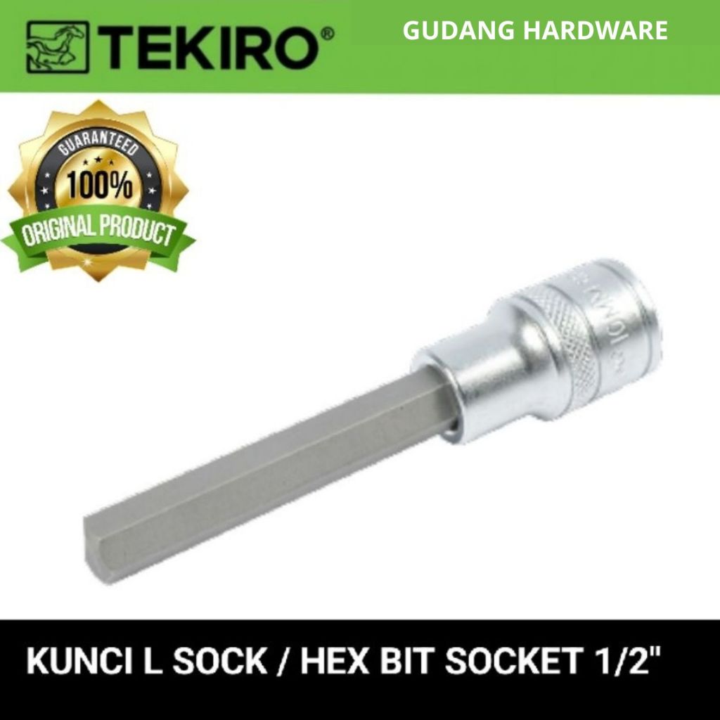 Jual tekiro kunci mata socket L 4-12mm (100% original ) | Shopee Indonesia