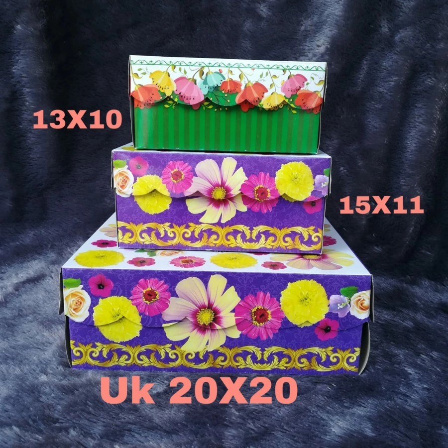 Jual Snack Box 13x10, 15x11, 20x20 / Box Kue / Dus Snack / Kotak ...