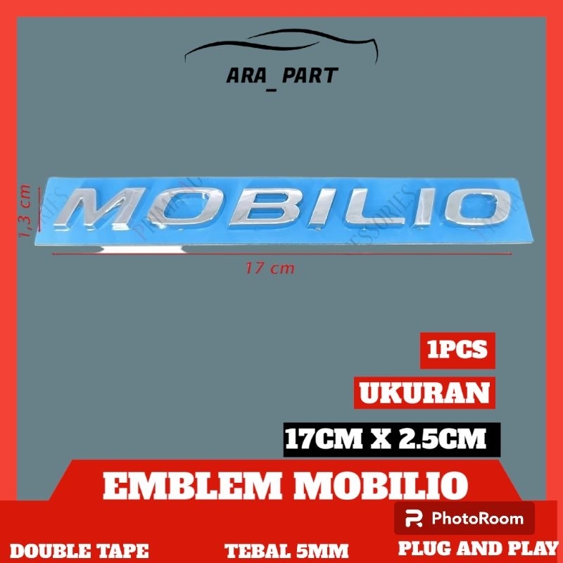 Jual EMBLEM ATAO LOGO MOBIL MOBILIO FULL CHROME/EMBLEM MOBILIO FULL ...