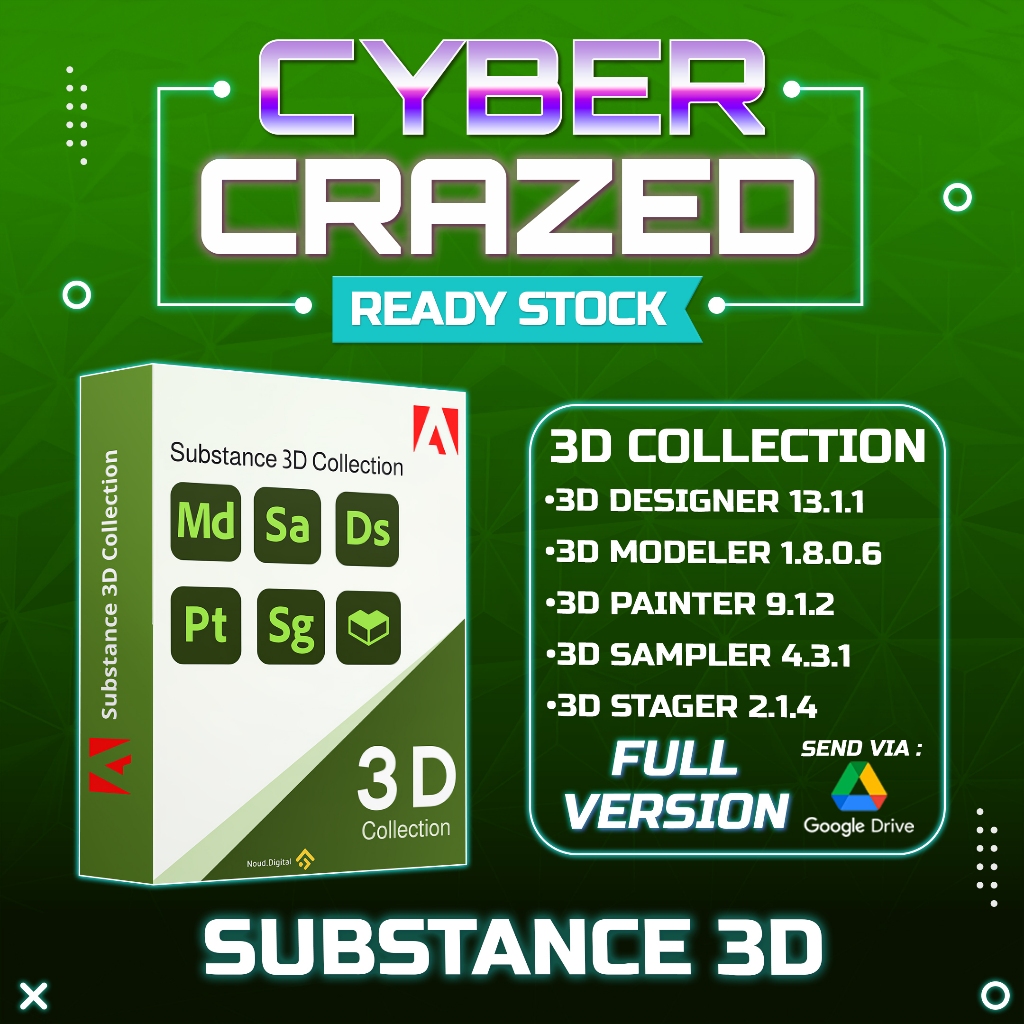 Jual Substance 3D - Designer Modeler Painter Sampler Stager Full Version (Versi Terbaru ...