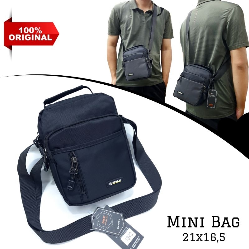 Jual Tas Selempang Mini Tas Pria Kasual YP-1893 Nilon Import | Shopee ...