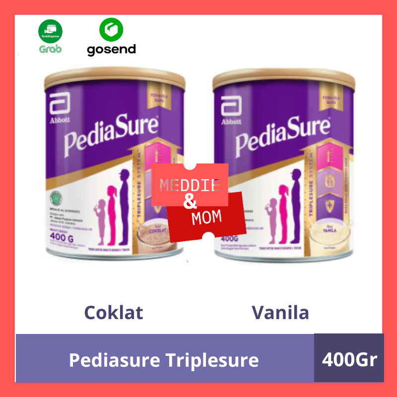 Jual PEDIASURE TRIPLESURE COKLAT VANILA 400 GR | Shopee Indonesia