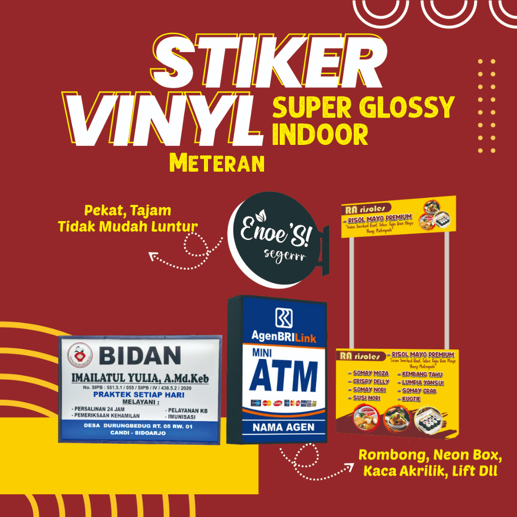 Jual CETAK STIKER ROMBONG, BOOTH, GEROBAK, LIFT, NEONBOX, STICKER VINYL ...