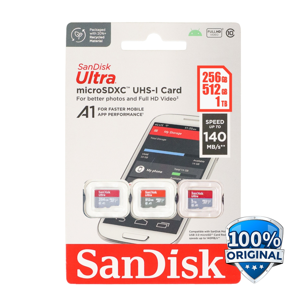 Jual SanDisk Ultra Micro SDXC Card UHS-I Class 10 A1 150MB/s - SDSQUAC ...