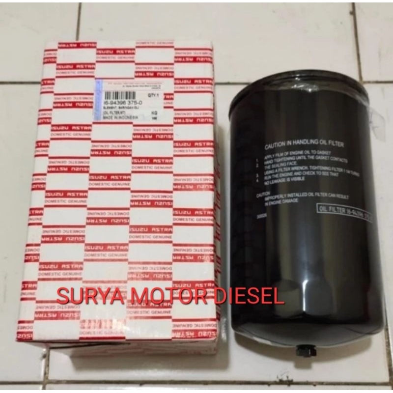 Jual ELEMENT SARINGAN OLI 18-94396-375-0 OIL FILTER ISUZU FVR 240/285 ...