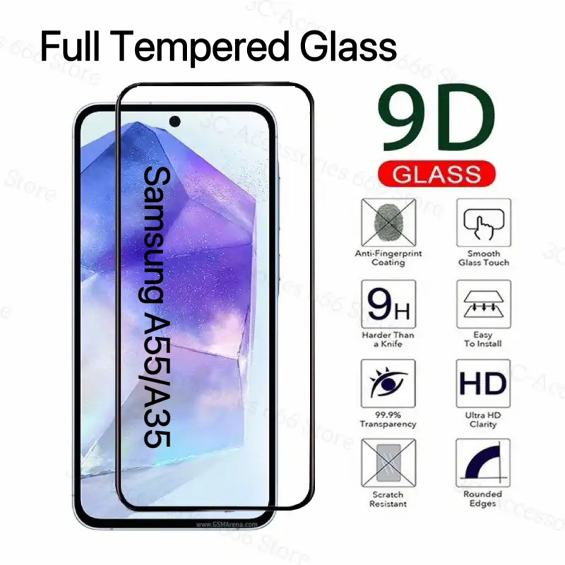 Jual Anti Gores Full Cover Samsung Galaxy A55/A35 5G 5G 2024 Tempered Glass Samsung A55/A35 ...