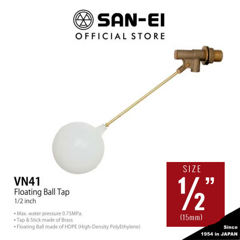 Jual San-Ei Floating Valve Pelampung Air 1/2 inch - Tandon Air VN 41 | Shopee Indonesia