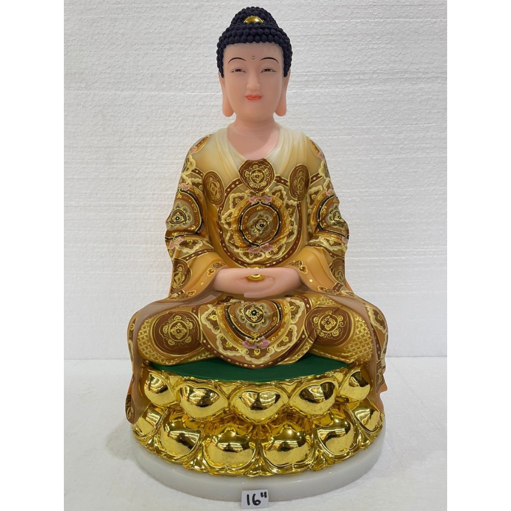 Jual Patung buddha sakyamuni - 16 inch - marmer - baju batik - l24 ...
