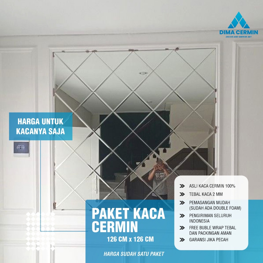 Jual Paket Kaca Moulding Ukuran 168CM x 168CM / Cocok Untuk Dekorasi ...