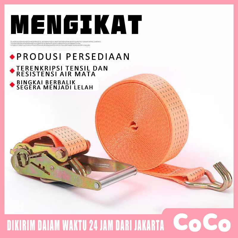 Jual Rachet Tie Down/8-10 Meter Trek belt /10 Ton Tali Sound/Tali ...