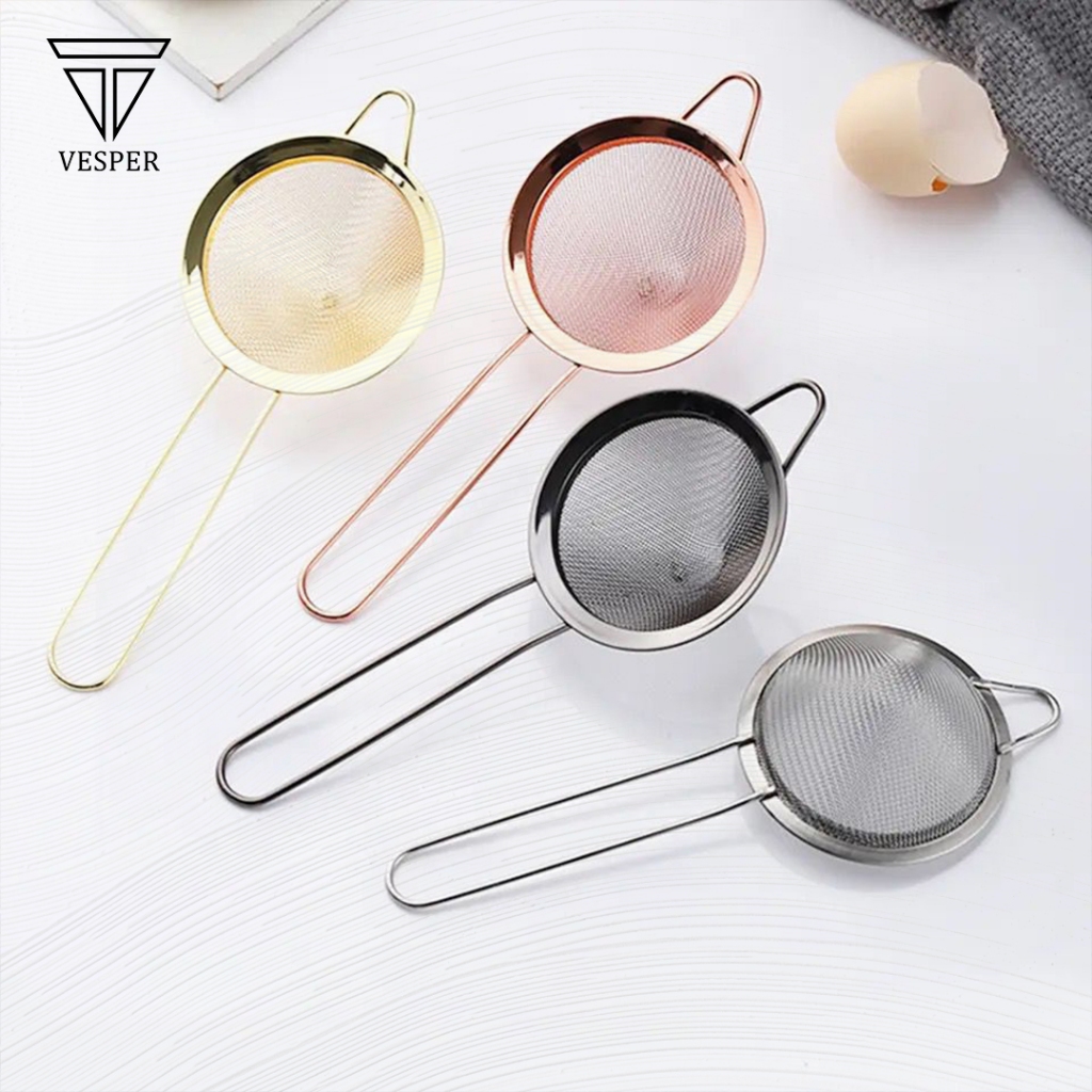 Jual saringan cocktail minuman kopi bartender / fine mesh strainer ...