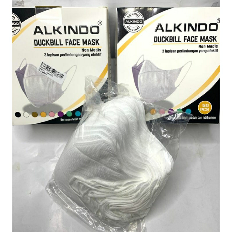 Jual Masker Duckbill Putih Alkindo | Shopee Indonesia