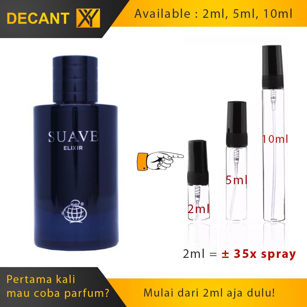 Jual Decant Fragrance World FW Suave Elixir Extrait de Parfum Men 2ml ...