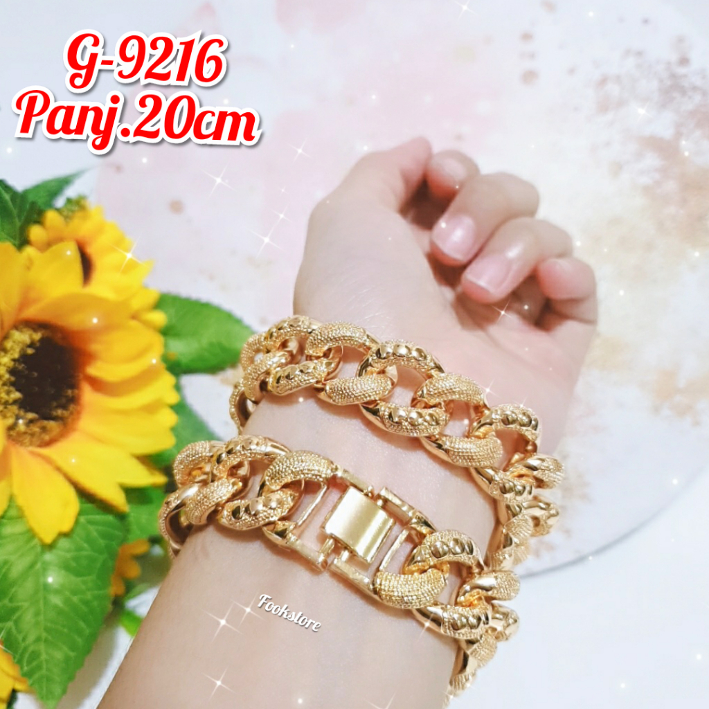 Jual GELANG TANGAN RANTAI MOTIF BUNGA PERMATA /PERHIASAN GELANG DUBAI ...