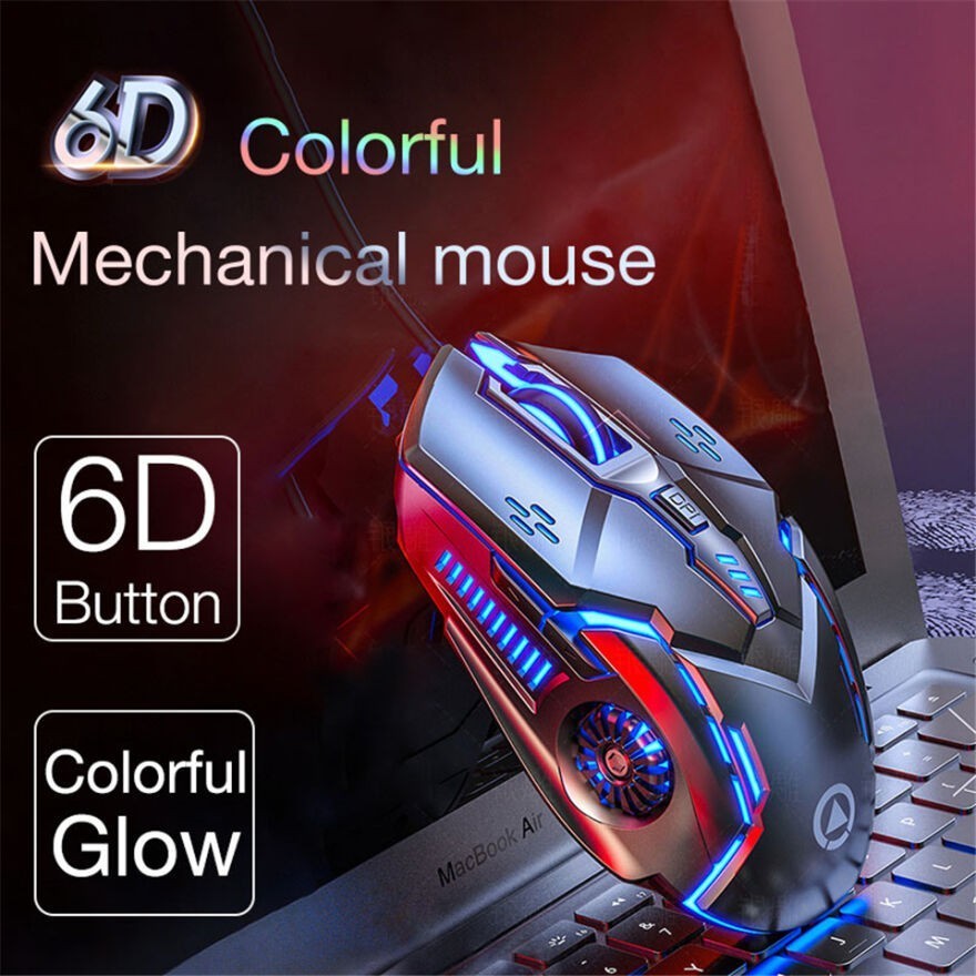 Jual Mouse Gaming - 3200DPI LED Optical USB Wired Gaming Mouse 7 Buttons PC Ergonomic Mouse ...