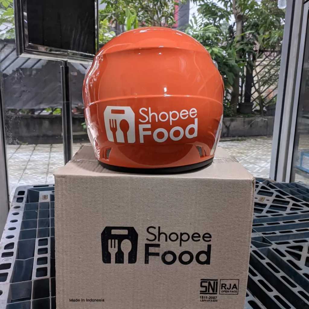 Jual HELM SHOPEE FOOD HELM MOTOR ORIGINAL | Shopee Indonesia