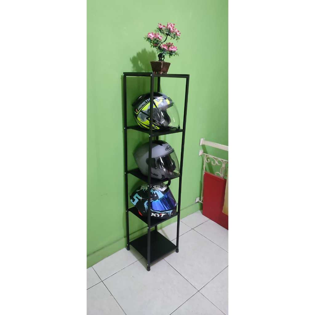 Jual Rak Helm Serbaguna Besi Lemari Pajangan | Shopee Indonesia