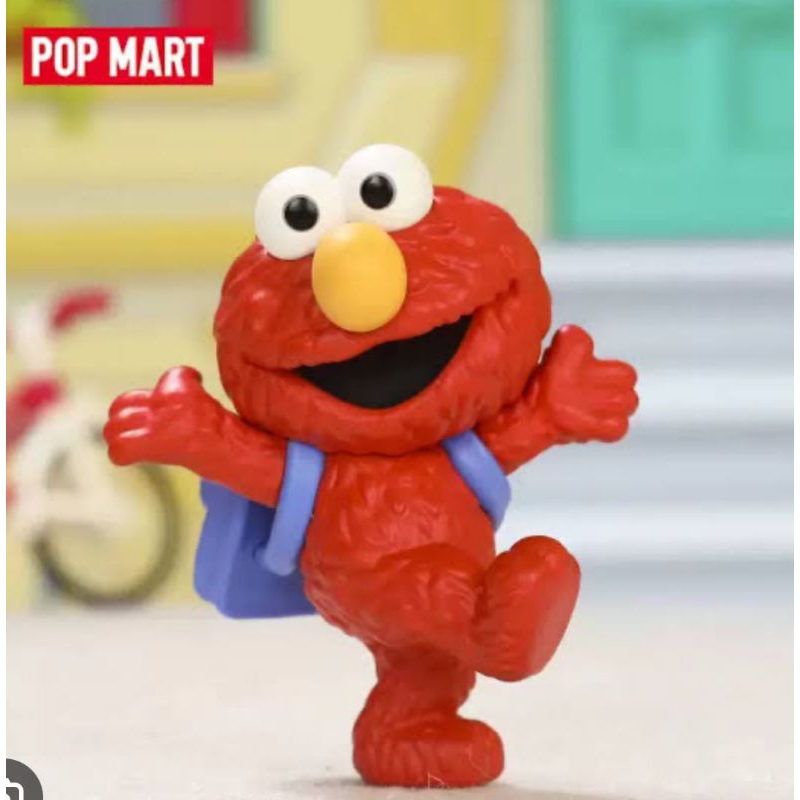 Jual POP MART Sesame Street Elmo Backpack Figure Open Box Confirm ...