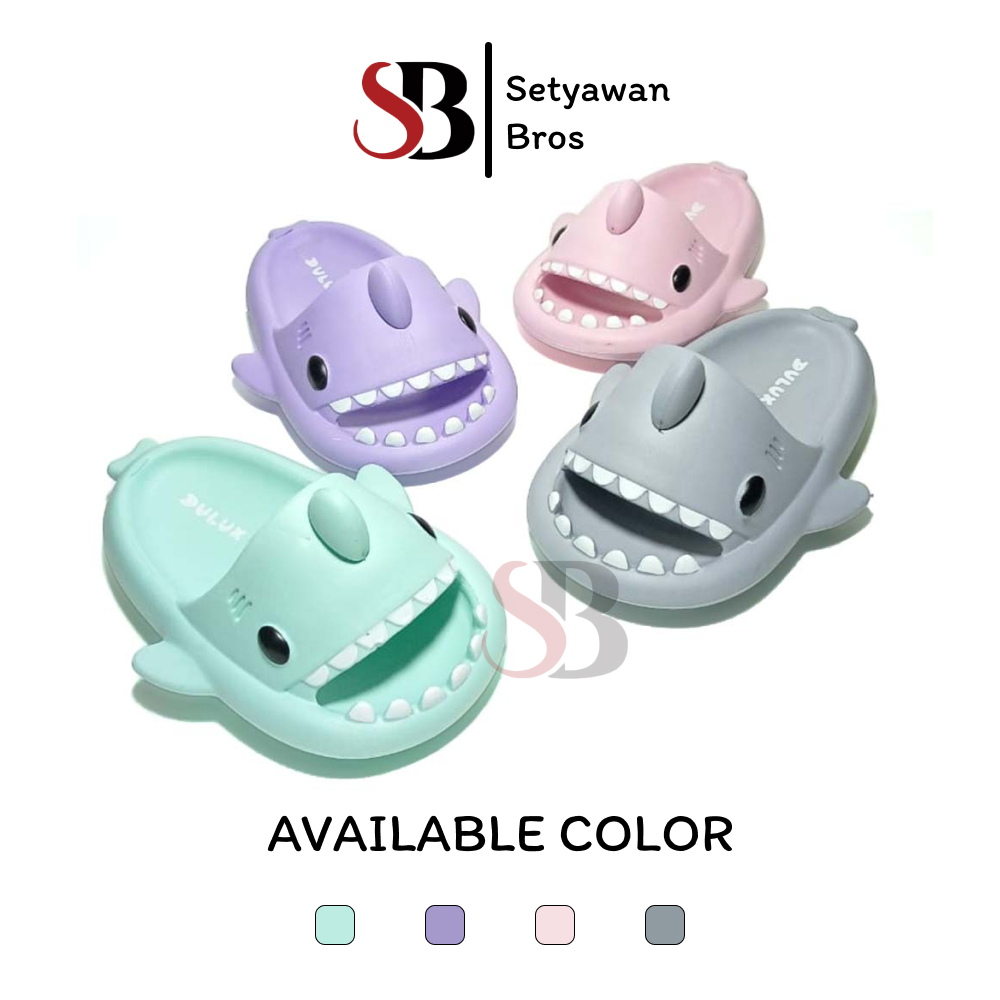 Jual Sendal Selop Anak Hiu Lucu Trendy Sandal Ikan Baby Shark Indoor ...