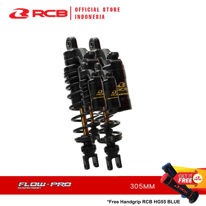 Jual Shock Tabung Shockbreaker RCB Flow Pro Nmax New 305mm Free ...