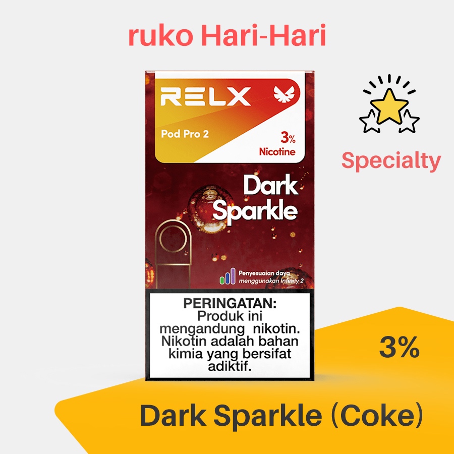 Jual DARK SPARKLE (3%) - RELX POD PRO 2 (Liquid Vape rasa Coca Cola ...