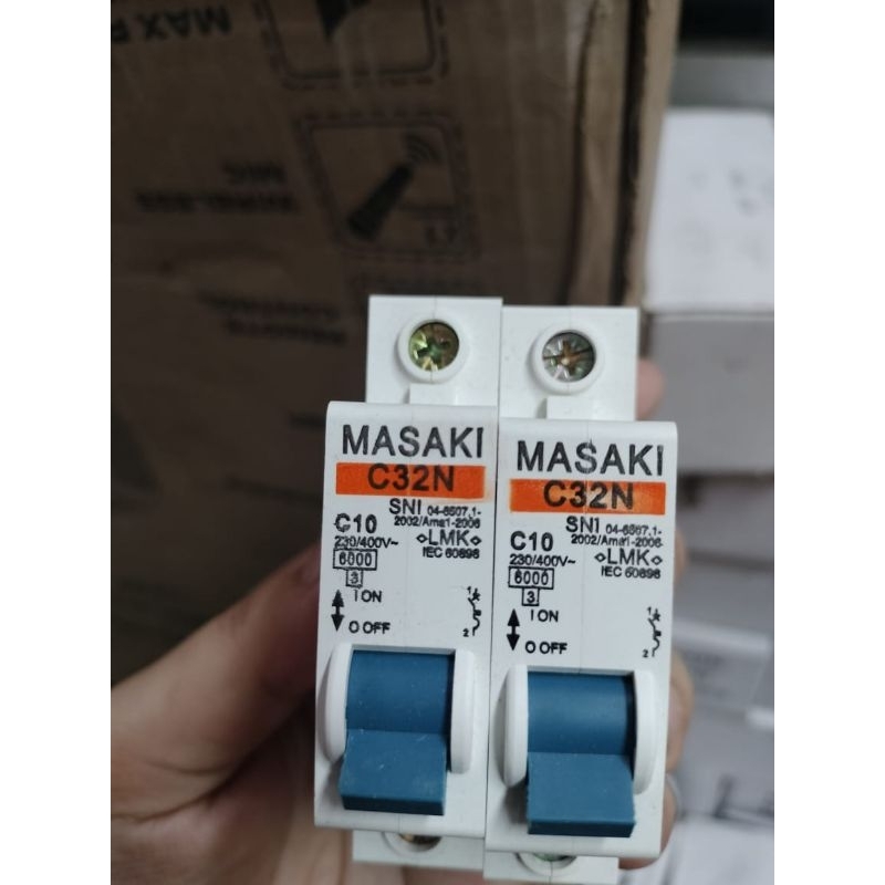 Jual MCB masaki grosir mulai 12pcs /mcb masaki 2a 4a 6a 10a 16a ...