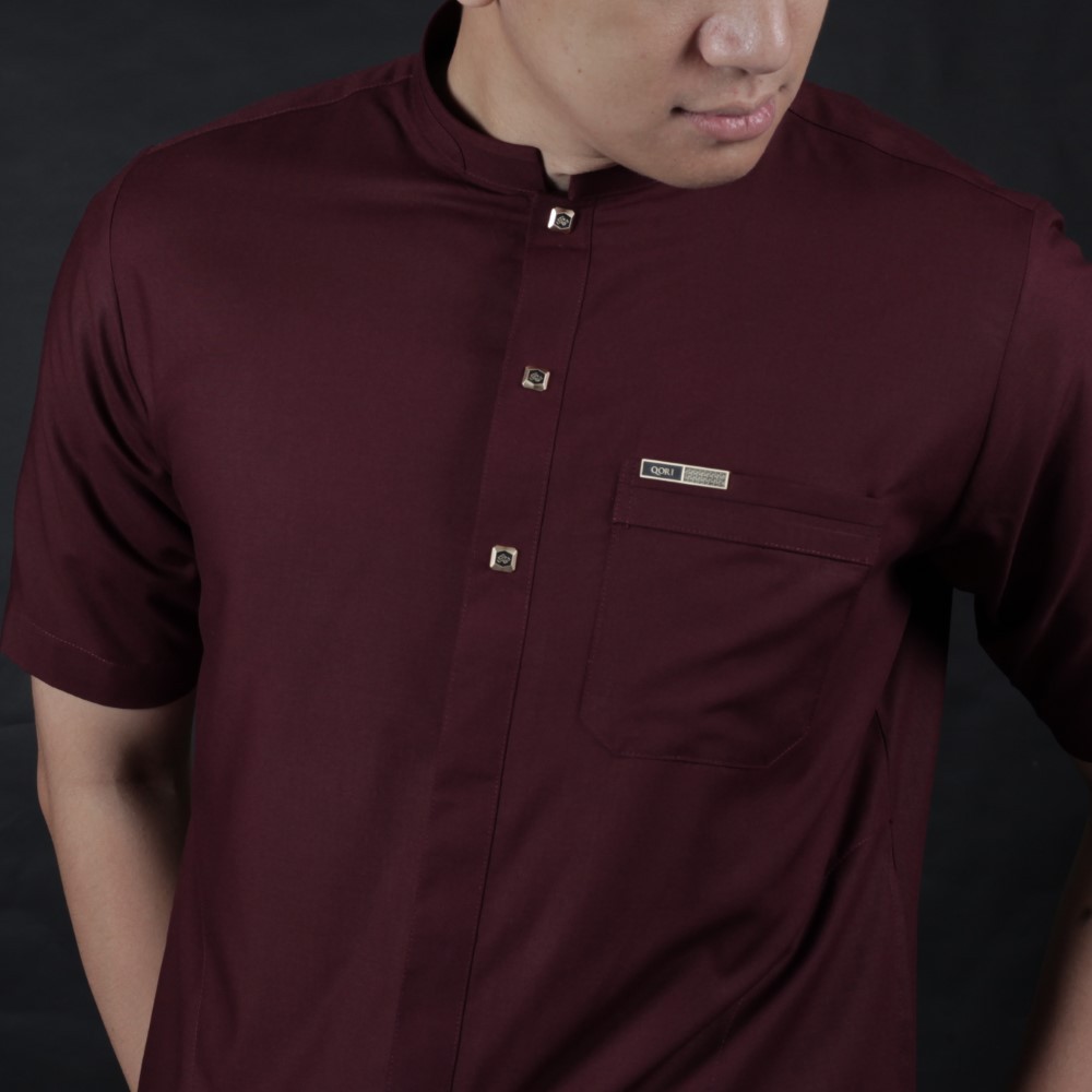 Jual Qori Apparel Signature Abu Hurairah Baju Koko Casual (Lengan ...