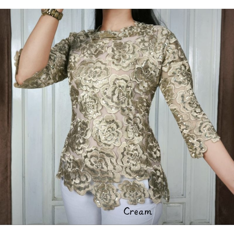 Jual Blus Brokat Tile | Shopee Indonesia