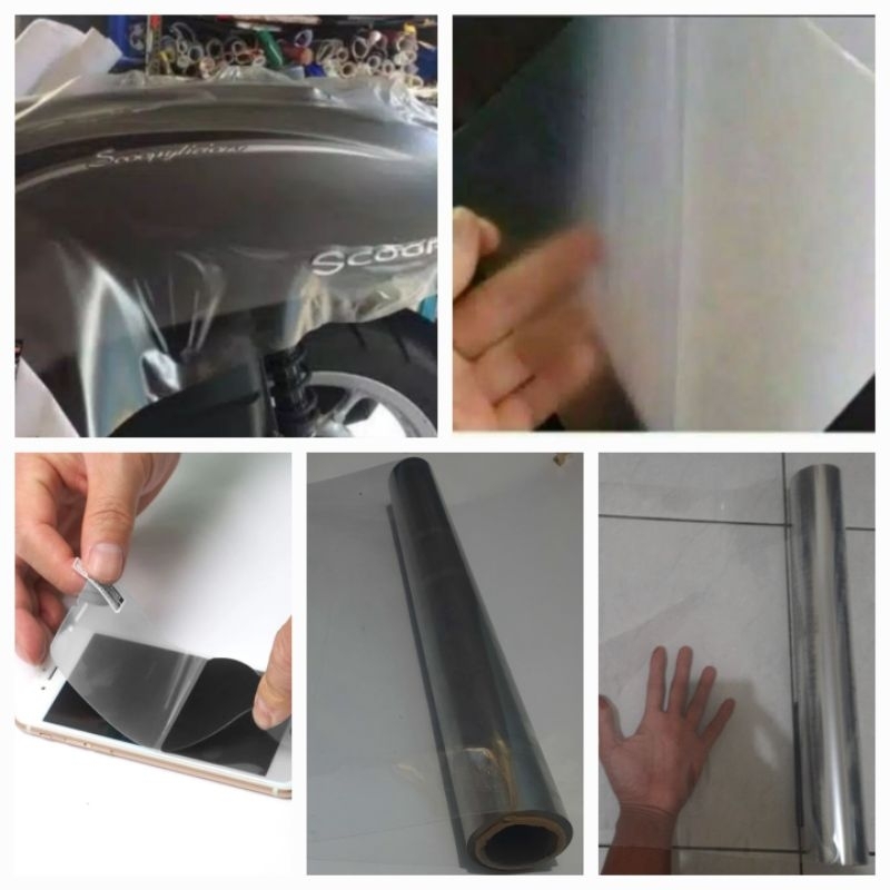 Jual Stiker skotlet bening lapisan plastik Lebar 50cm | Shopee Indonesia