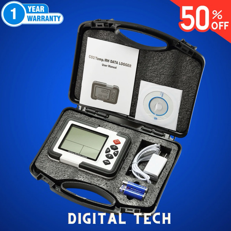 Jual HT2000 Digital CO2 carbon dioxide gas Monitor Detector Analyzer ...
