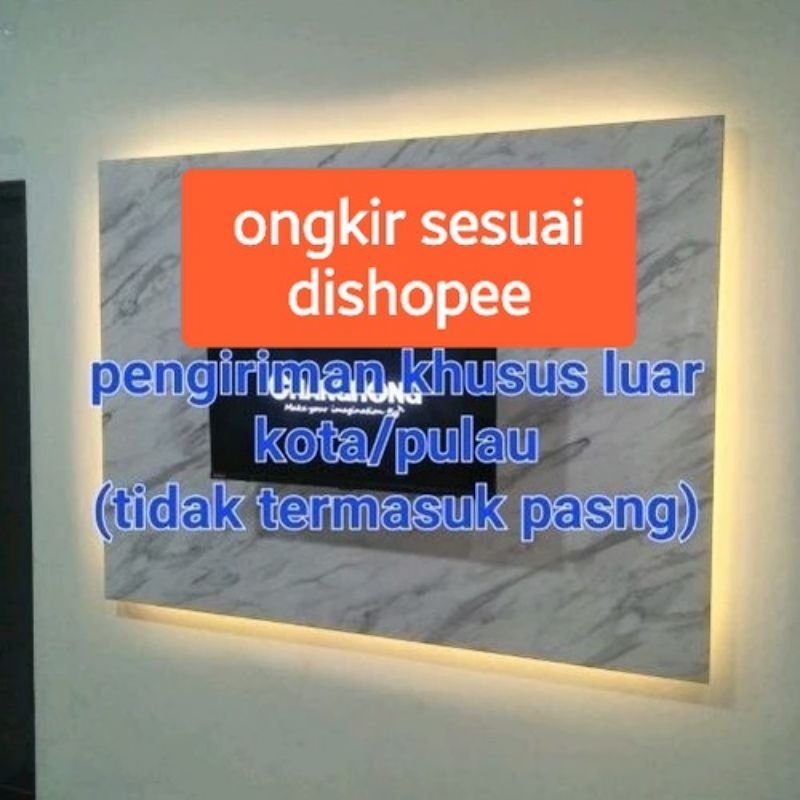 Jual backdrop tv gantung murah mewah UNTUK TV 24-32" include lampu,1 ...
