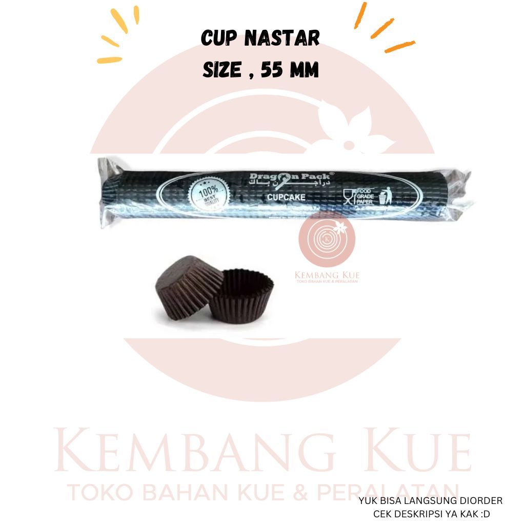 Jual Cup nastar hitam / dragon pack cup nastar 55 mm / cup kertas kue ...