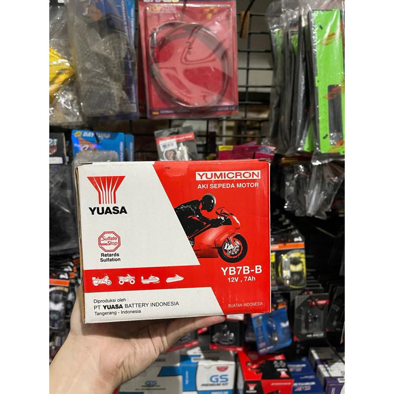 Jual Aki Accu Battery BASAH YB7B- B (SCORPIO/ TIGER/NUOVO) | Shopee Indonesia