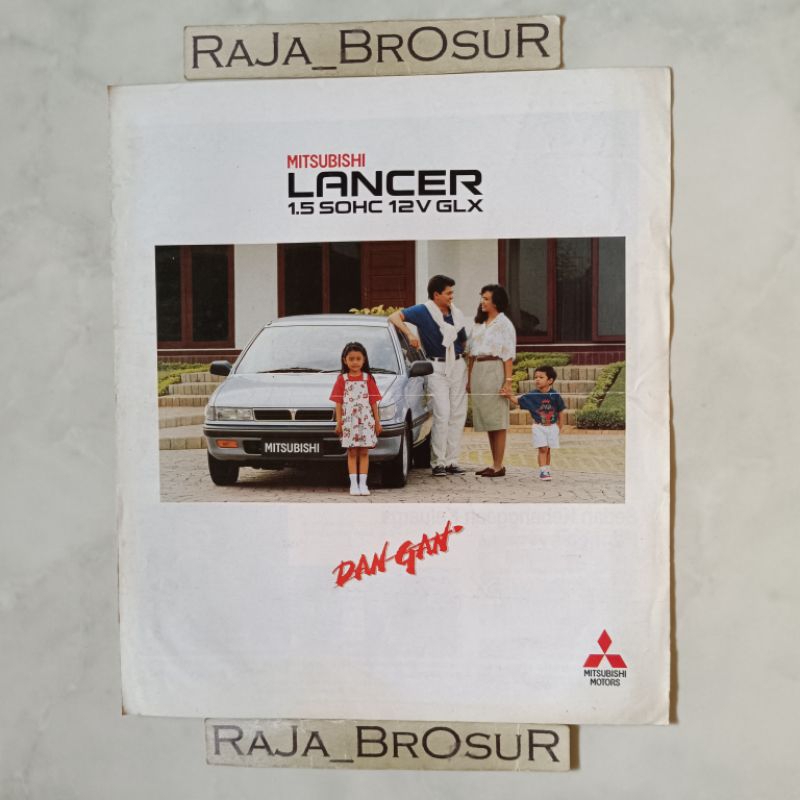 Jual Poster brosur katalog leaflet jadul lawas Mitsubishi Lancer DanGan ...