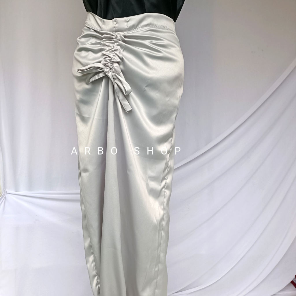 Jual ROK SERUT SATIN ROK SASI SKIRT ROK KOREA NEOSORIS | Shopee Indonesia