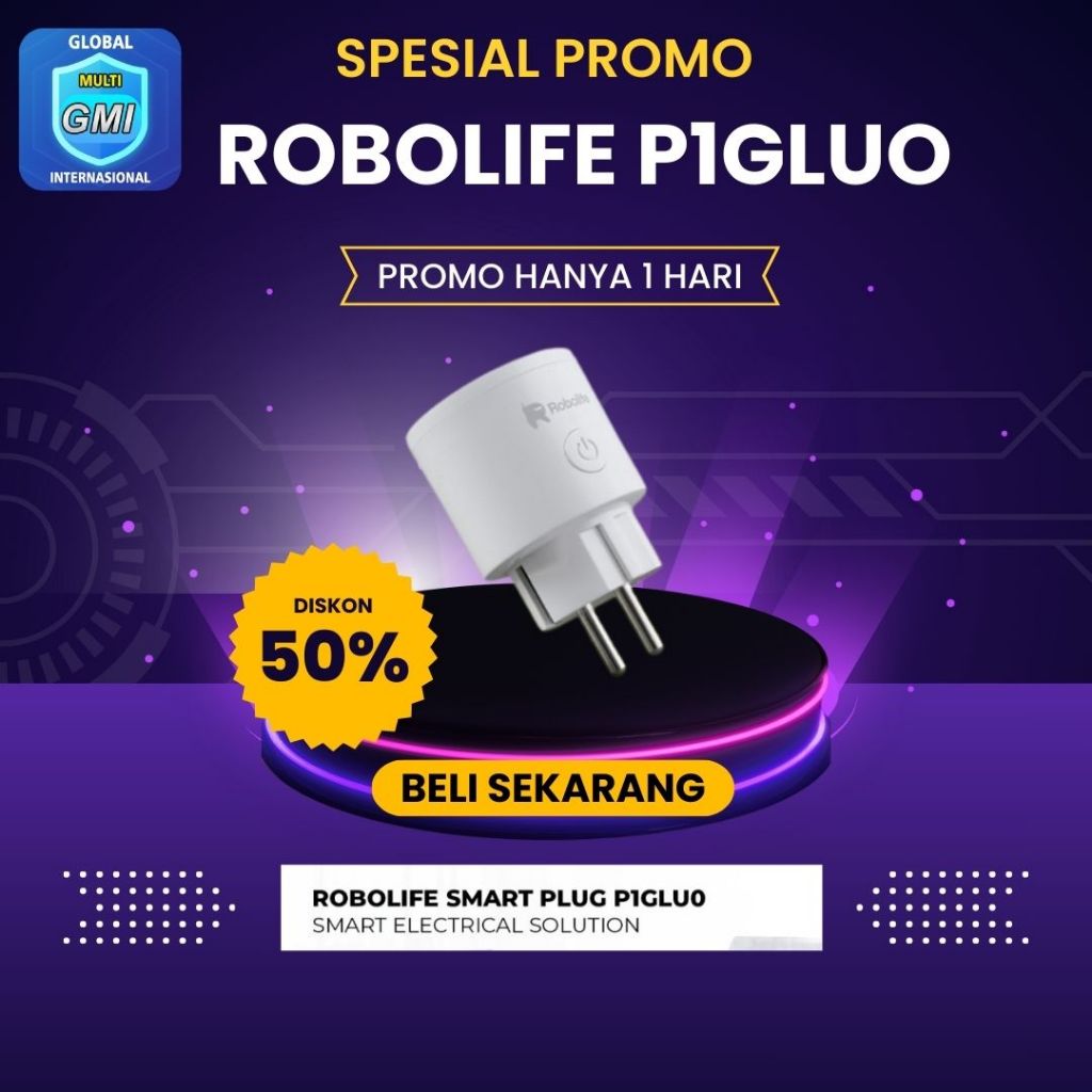 Jual STOP KONTAK SMART HOME WIFI Robolife Smart Plug P1GLU0 WIRELESS ...
