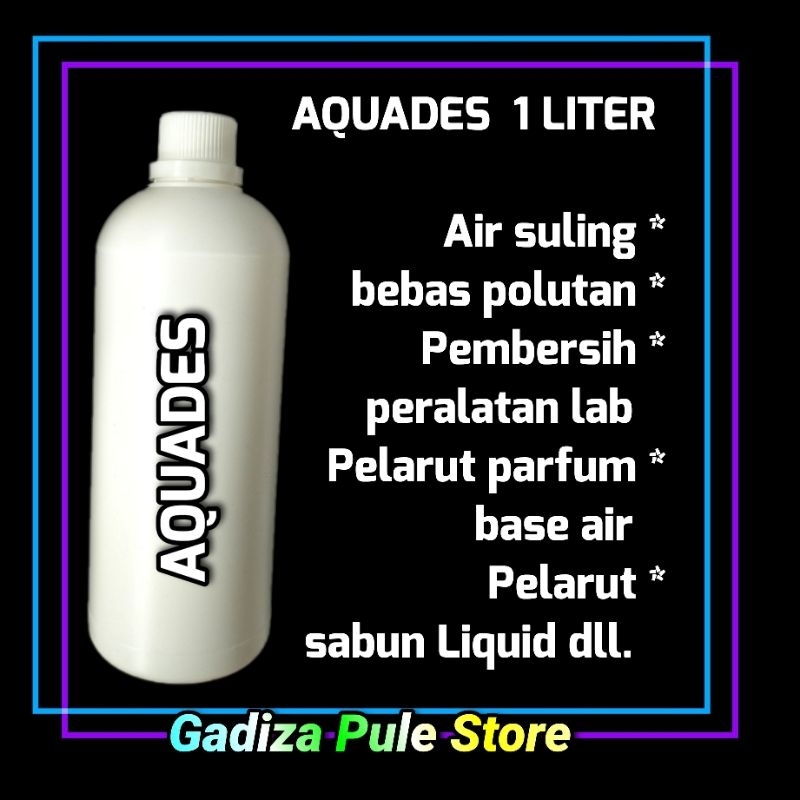 Jual Akuades AQUADES 1 Liter Aqua DM | Shopee Indonesia