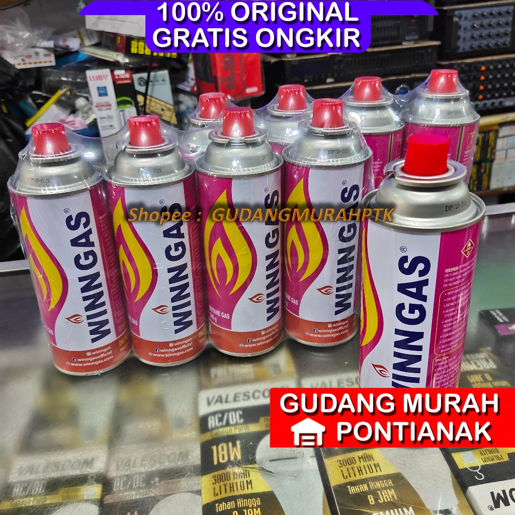Jual Tabung gas Kaleng Winn Gas untuk kompor portable atau untuk ...