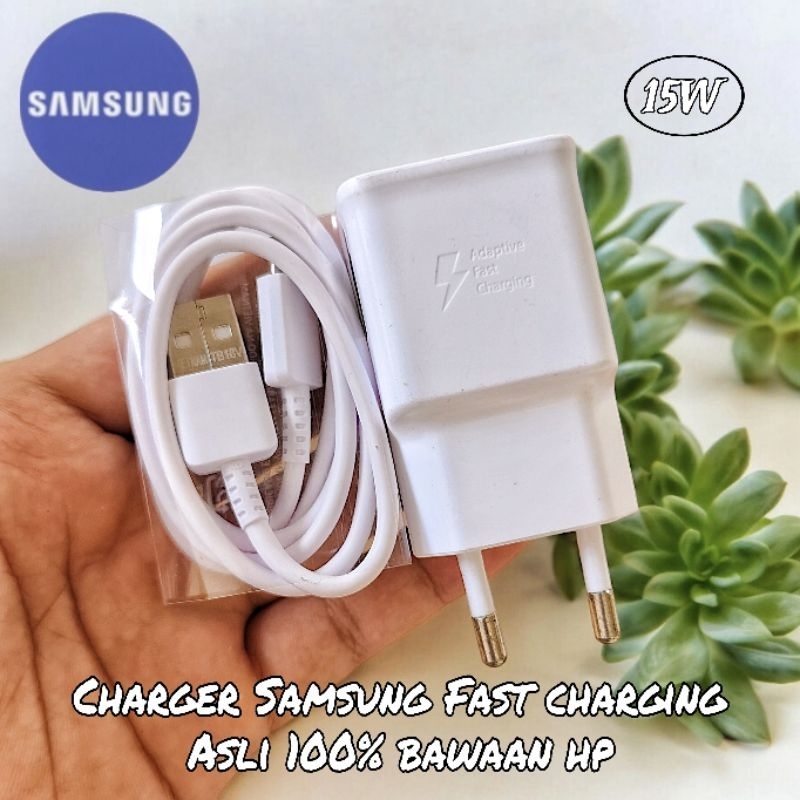 Jual Charger Samsung Fast Charging 15w Asli 100% Jaminan barang original bawaan hp | Shopee ...