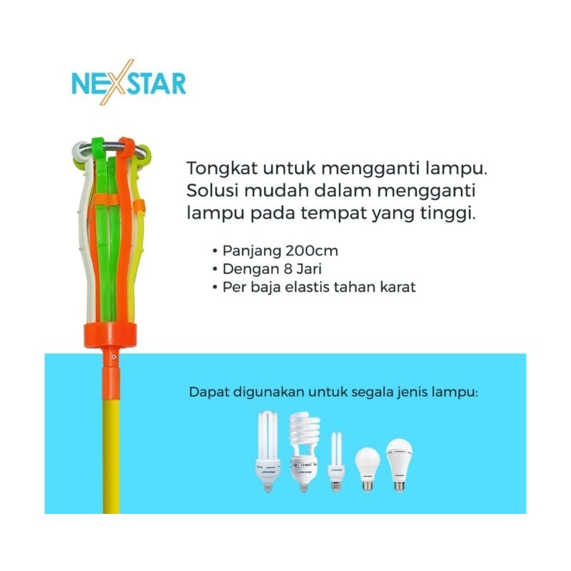 Jual Stik pemasang lampu Nexstar Tongkat pemasang lampu Gala lampu ...