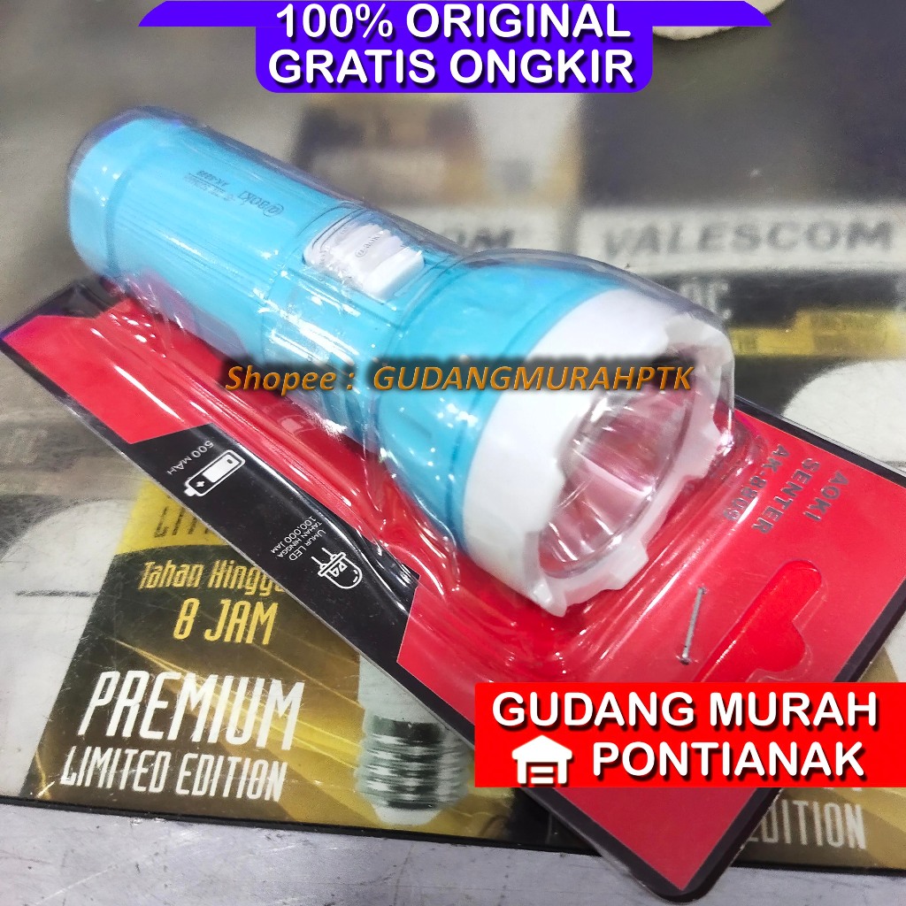 Jual Lampu Senter AOKI / Bestlife / Push On /ULTRALITE ULT T177 Super ...